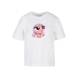 T-Shirt MISS TEE "Miss Tee Damen Spicy Nice Tee", Damen, Gr. L, wei&szlig;, 100% Baumwolle, bedruckt, oversize, Rundhals, Shirts T-Shirt