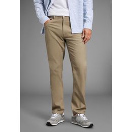 MAN'S WORLD 5-Pocket-Hose MAN'S WORLD, Herren, Gr. 26, N + U Gr, beige, Web, Obermaterial: 98% Baumwolle, 2% Elasthan, unifarben, regular fit lang, Hosen 5-Pocket-Hose