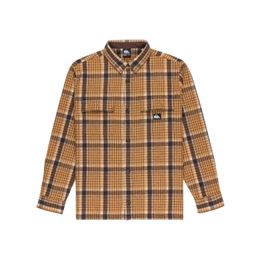 Quiksilver Herren Langarmhemd "Yankee"almond yankee plaid, Gr. S, 57% Wolle, 25% Polyester, 13% Modacryl, 5% Nylon, Hemden