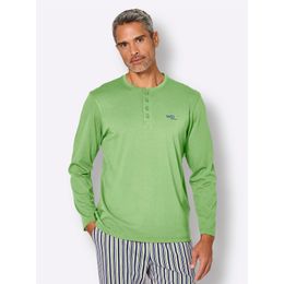 Herren Pyjamaoberteil "Schlafanzug-Shirt", Gr. 44apfel, 100% Baumwolle, unifarben, Shirts