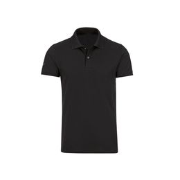 TRIGEMA Herren Poloshirt "TRIGEMA Slim Fit Poloshirt aus DELUXE-Piqu&eacute;", schwarz, Basic, Gr. L, 100% Baumwolle, Shirts