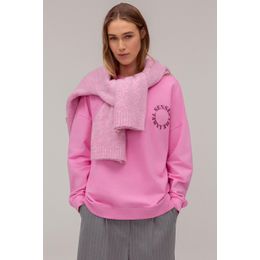 Damen Sweaterrose pink, Gr. XS, SENSES.THE LABEL, bedruckt, Sweatware, Material: 95% Baumwolle, 5% Elasthan, Sweatshirts, mit &uuml;berschnittenen