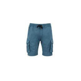 Herren Sweatshorts "Cotton Twill Jogger Short", blau, Gr. XL, Alpha Industries, Obermaterial: 98% Baumwolle, 2% Elastan, Hosen