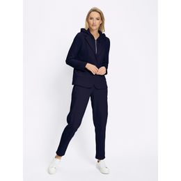 Heine Damen Hosenanzugmarine, Gr. 48, 62% Baumwolle, 38% Polyester, Anz&uuml;ge