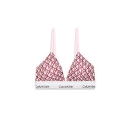 Damen Triangel-BH "LIGHTLY LINED TRIANGLE", Calvin Klein Underwear, Gr. Mbijou modern emblem outline, spring, Web, Obermaterial: 53% Baumwolle, 35%