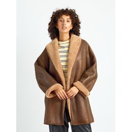 Maze Damen Ledermantel "42021203", braun, Gr. S, Obermaterial: 100% Lammfell, M&auml;ntel