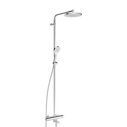 Hansa Viva Aufputz-Duschsystem mit Wanneneinlauf, Thermostat, 65162201,