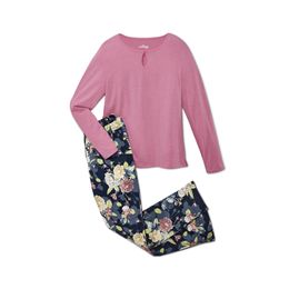 Tchibo - Pyjama - Damen - Gr. S - pink/gebl&uuml;mt