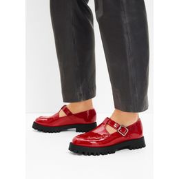 bonprix Chunky Loafer mit Cut-Outs, rot