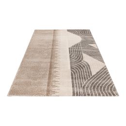 Teppich Obsession "My Canyon 975", grau (taupe), B:200cm H:20mm L:290cm, Polypropylen, Teppiche, Teppich, modernes 3D-Design, weiche Qualit&auml;t, Wohnzimmer