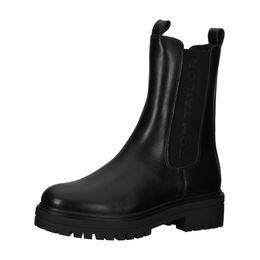 Stiefelette Tom Tailor "Tom Tailor Stiefelette PU", Damen, Gr. 37, schwarz, Synthetik, Schuhe Stiefelette