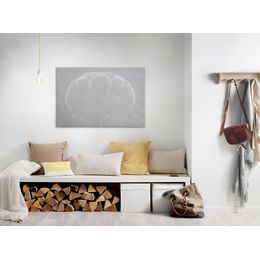 A.S. Cr&eacute;ation Leinwandbild A.S. CR&Eacute;ATION "trees 4", grau (farbe rahmen: holzfarben, farbe bild(er): grau, wei&szlig;), B:90cm H:60cm, Holz, Stahl, Bilder, Leinwandbild, Keilrahmen Bild Baum Grafisch Leinwand-Bild Wohnzimmer modern Wandbild