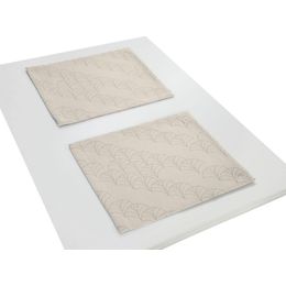 Platzset Adam "Argentinian Criolla" Gr. 1, beige (naturwei&szlig;), B:30cm L:40cm, Obermaterial: 100% Baumwolle, Platzsets