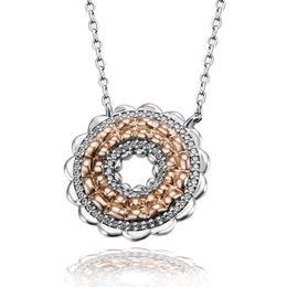 Silberkette Goldmaid, rot (wei&szlig; rot), Halsketten, Damen, Silber 925 (Sterlingsilber), Silberkette