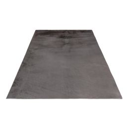 Teppich Obsession "My Monaco 225", silber (silberfarben), B:200cm H:25mm L:290cm, Polyester, Teppiche, Teppich, Uni Farben, besonders weich & kuschelig, Wohnzimmer