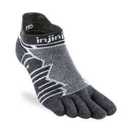 injinji Ultra Run No Show Wool Bekleidung Unisex schwarz L