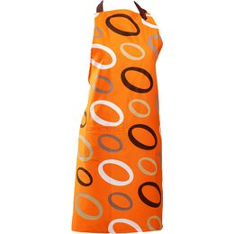 Kochsch&uuml;rze Bugatti "Ellipse", orange (orange, braun, natur, wei&szlig;), B:80cm L:85cm, Baumwolle, Sch&uuml;rzen, Kochsch&uuml;rze