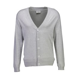 Cardigan LINDBERGH "LINDBERGH Cardigan", Herren, Gr. L, fair grau mel, Obermaterial: 80% Viskose, 20% Nylon, Strickjacken