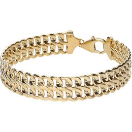 Armband Luigi Merano "Fantasiekette, Gold 585" Gr. 21,5, gold, Armb&auml;nder, Damen, 21,5cm, Gelbgold 585, Armband