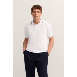 Poloshirt Bugatti "Regular Fit", Herren, Gr. L, beige (20, ecru), 65% Viskose, 35% Polyamid, unifarben, regular fit, ohne Ausschnitt, Rippb&uuml;ndchen, Shirts Poloshirt, angenehm weich und zeitloses Design