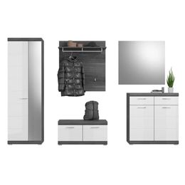 M&ouml;bel Kraft Garderoben-Set wei&szlig; Ma&szlig;e (cm): B: 272 H: 197 T: 40.0 &raquo; M&ouml;bel Kraft