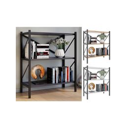 Vcm Holz Metall Aufbewahrung Stand Regal B&uuml;cherregal Deko B&uuml;cher Standregal Insasi 2