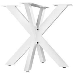 CLP Tischbeine Biloxi I Tischkufen f&uuml;r DIY-Tische I H&ouml;he 71 cm I Sternf&ouml;rmiges Tischgestell aus pulverbeschichtetem Stahl