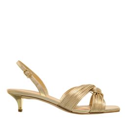 Michael Kors Sandalen - Alessia Kitten Sandal - Gr. 38 (EU) - in Gold - f&uuml;r Damen