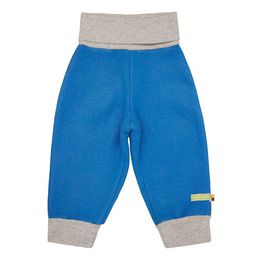 loud + proud Woll-Sweathose in Blau/ Grau - 43% | Größe 110/116 | Babyhosen