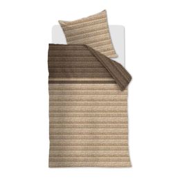 Beddinghouse Bettw&auml;sche-Set "Lorena" in Beige/ Braun - 67% | Gr&ouml;&szlig;e 155x220 cm | Bettwaesche-bettwaren