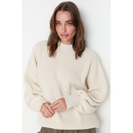 Trendyol Pullover in Creme - 53% | Gr&ouml;&szlig;e M | Damen-pullover-cardigans