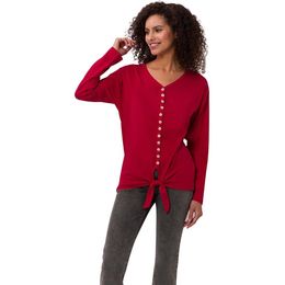 Heine Longsleeve in Rot - 42% | Gr&ouml;&szlig;e 40 | Damen-tops