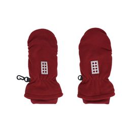 Lego Fleece-F&auml;ustlinge ''Lwanvik 703'' in Rot - 10% | Gr&ouml;&szlig;e 98/104 | Baby-handschuhe