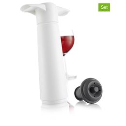 Vacu Vin 2tlg. Weinpumpen-Set "Wine Saver" in Wei&szlig; - 10% | Gedeckter-tisch