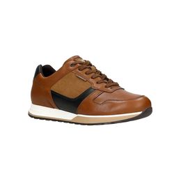 Wojas Leder-Sneakers in Hellbraun/ Dunkelblau - 34% | Größe 44 | Herrensneakers