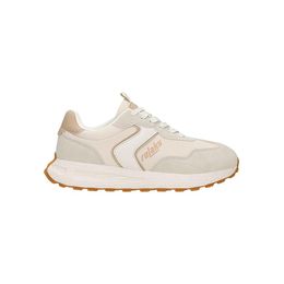 Relaks Leder-Sneakers in Wei&szlig;/ Beige - 35% | Gr&ouml;&szlig;e 37 | Damen-sneakers