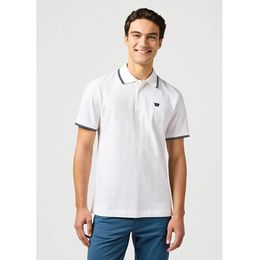Wrangler Poloshirt in Wei&szlig; - 42% | Gr&ouml;&szlig;e L | Herren-plussize