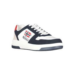Geographical Norway Sneakers "Orty" in Weiß/ Dunkelblau - 66% | Größe 43 | Herrensneakers