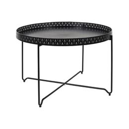 R&eacute;tro Chic Couchtisch "Seville" in Schwarz - (H)48 x &Oslash; 78 cm - 63% | Tische