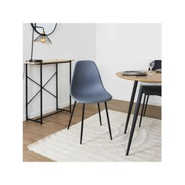 Rétro Chic Esszimmerstuhl ''Gustav'' in Grau - (B)50,7 x (H)84,8 x (T)45,5 cm - 63% | Sitzmoebel