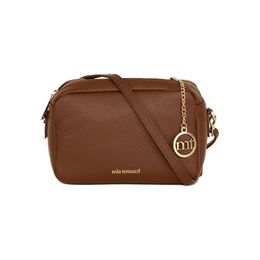Mia Tomazzi Leder-Umh&auml;ngetasche ''Astolfo'' in Braun - (B)23 x (H)16 x (T)11 cm - 73% | Damen-taschen