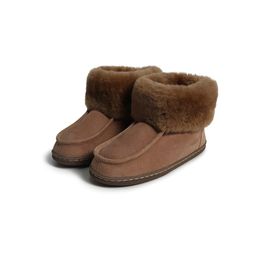 Kaiser Naturfellprodukte Lammfell-Hausschuhe "Oslo" in Beige - 14% | Gr&ouml;&szlig;e 40 | Damen-pantoletten