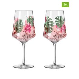 Ritzenhoff 2er-Set: Cocktailgläser "Sommersonett" in Rosa - 544 ml - 50% | Gedeckter-tisch