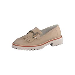 Paul Green Leder-Mokassins in Beige - 63% | Größe 40,5 | Damen-schuhe-halbschuhe