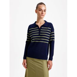 BGN Pullover in Dunkelblau/ Gr&uuml;n - 79% | Gr&ouml;&szlig;e 38 | Damen-pullover-cardigans