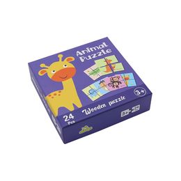 Edukalu 24tlg. Holzpuzzle "Animals" - ab 3 Jahren - 10% | Gesellschaftsspiele