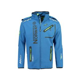 Geographical Norway Softshelljacke "Royaute" in Blau - 71% | Gr&ouml;&szlig;e 128 | Kinder-outdoor-jacken
