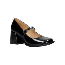 Wojas Leder-Spangenpumps in Schwarz - 31% | Größe 36 | Pumps
