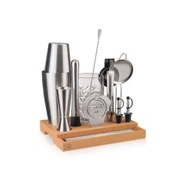 Vacu Vin 16tlg. Cocktail-Set in Silber/ Hellbraun - 26% | Gedeckter-tisch
