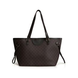 Lucky Bees Shopper in Dunkelbraun - (B)50 x (H)28 x (T)15 cm - 77% | Damen-taschen